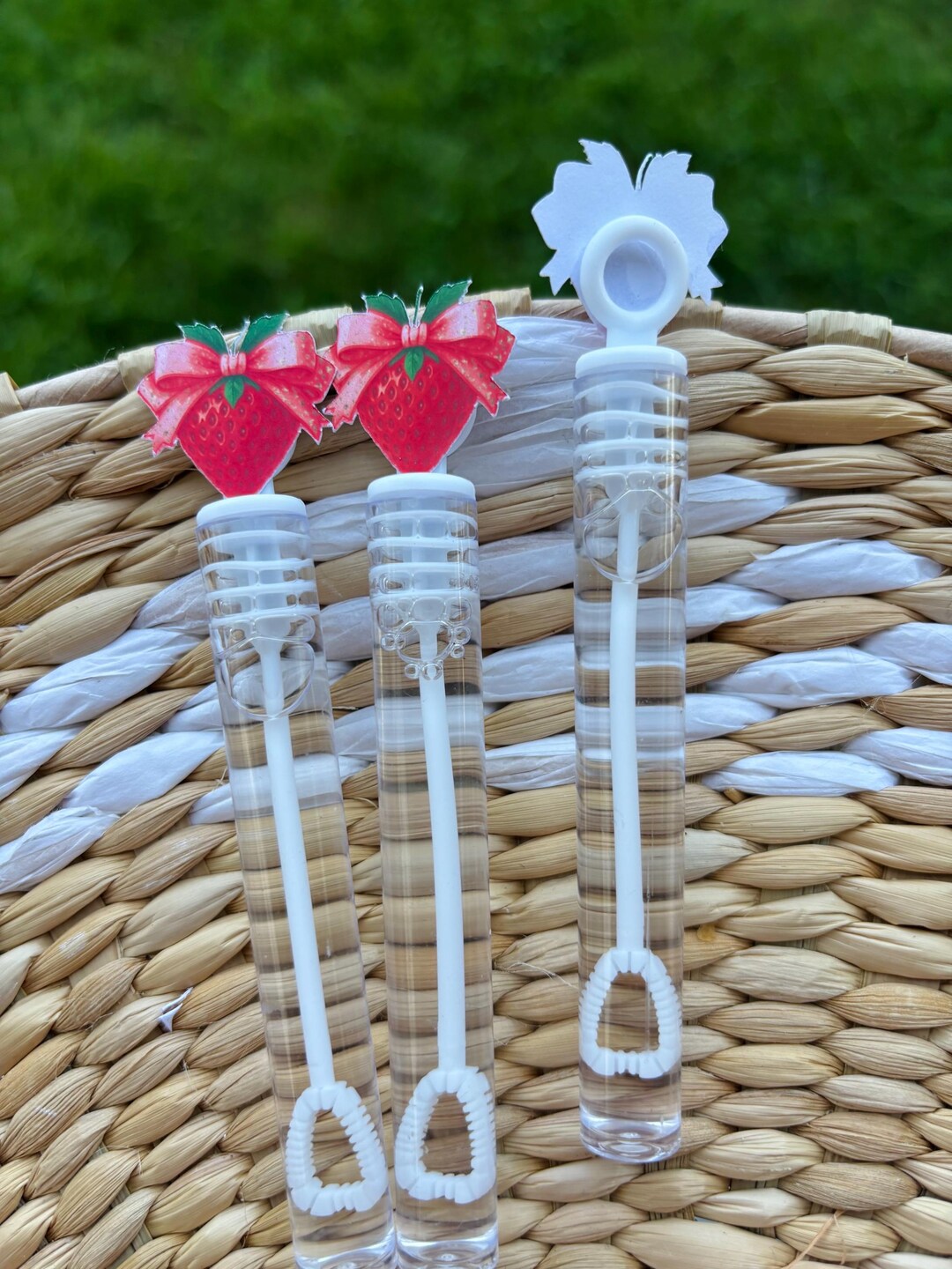 Strawberry Bubbles, Strawberry Birthday Party Favors, Bubbles Wands ...