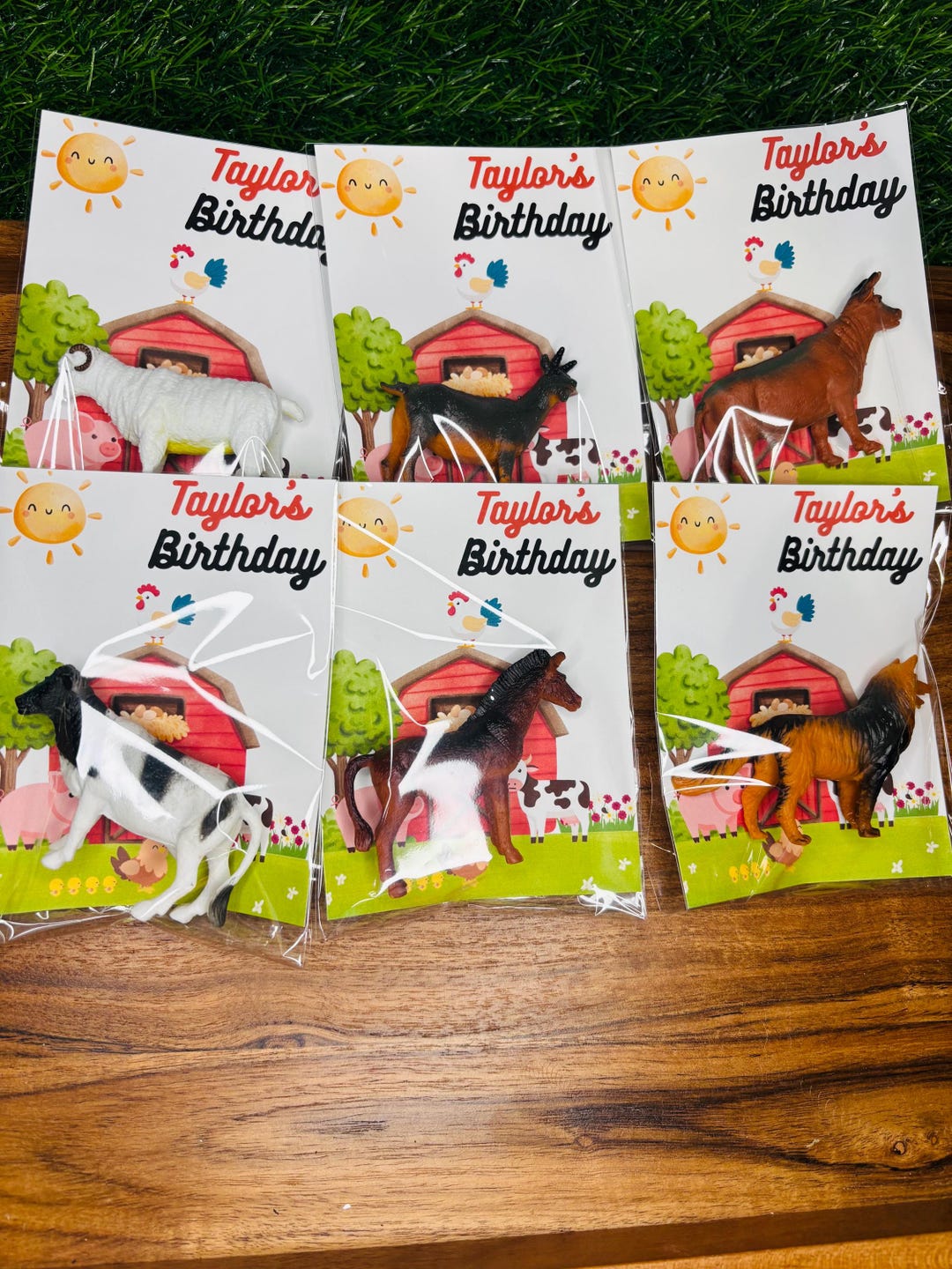 Farm Animals Party Favors, Candy-free Gift, School Gift, Party Favors ...