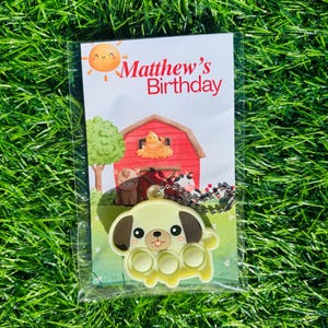 Farm Party Favors, Farm Animals Pop-it, Non Candy Gift, School Gift ...