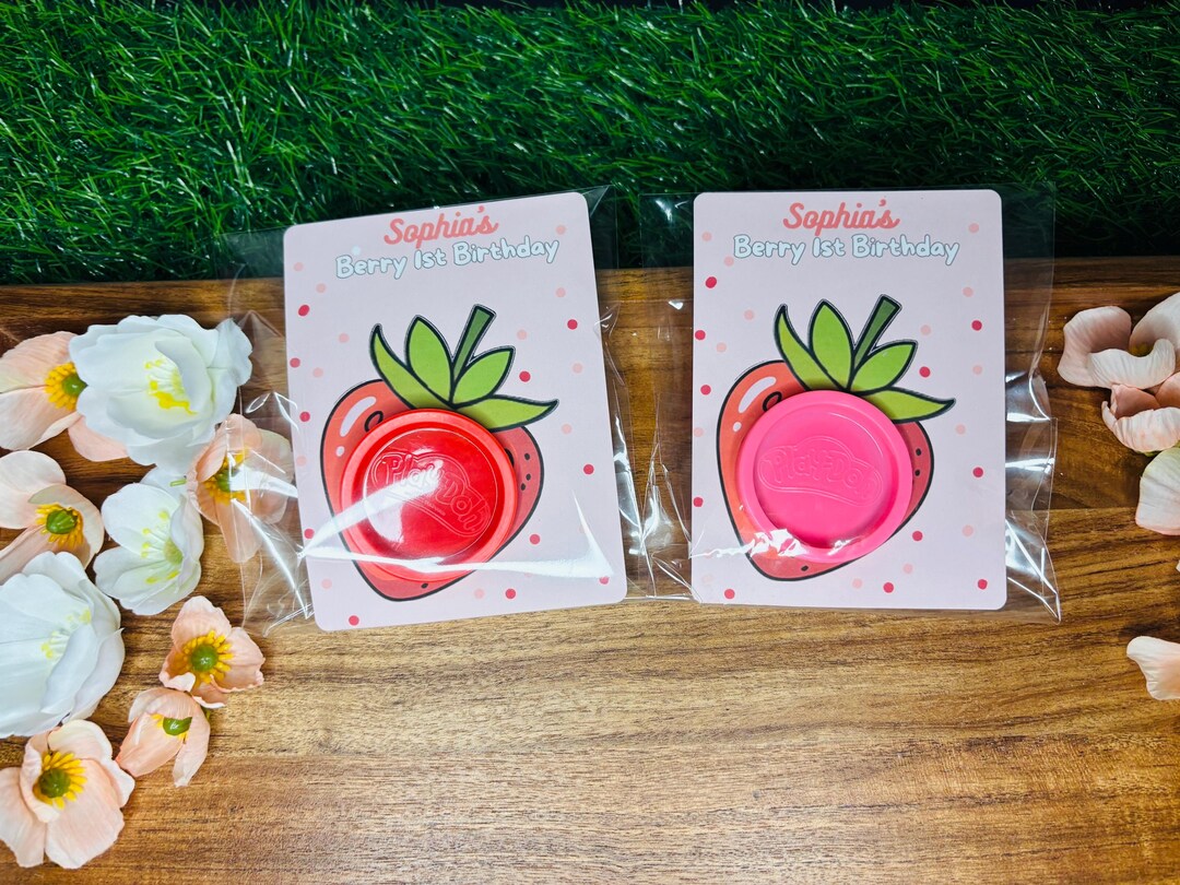 Strawberry Party Favors, Strawberry Shortcake, Play-doh, Non Candy Gift ...