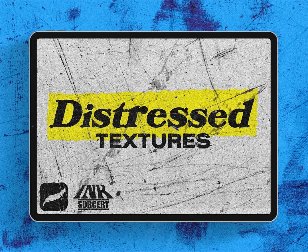 Distressed Textures for Procreate | Grain Texture Procreate Brushes and ...