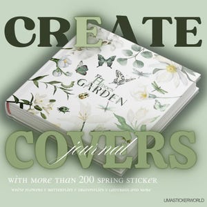 200+ Hello Spring Digital Stickers | Goodnotes White Flower Stickers ...