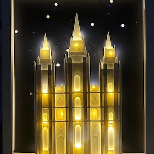 Salt Lake City Temple Shadowbox Light | the Church of Jesus Christ of ...