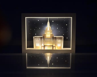 Las Vegas Temple Shadowbox Light | the Church of Jesus Christ of Latter ...