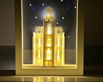 Salt Lake City Temple Shadowbox Light | the Church of Jesus Christ of ...
