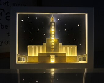 Las Vegas Temple Shadowbox Light | the Church of Jesus Christ of Latter ...