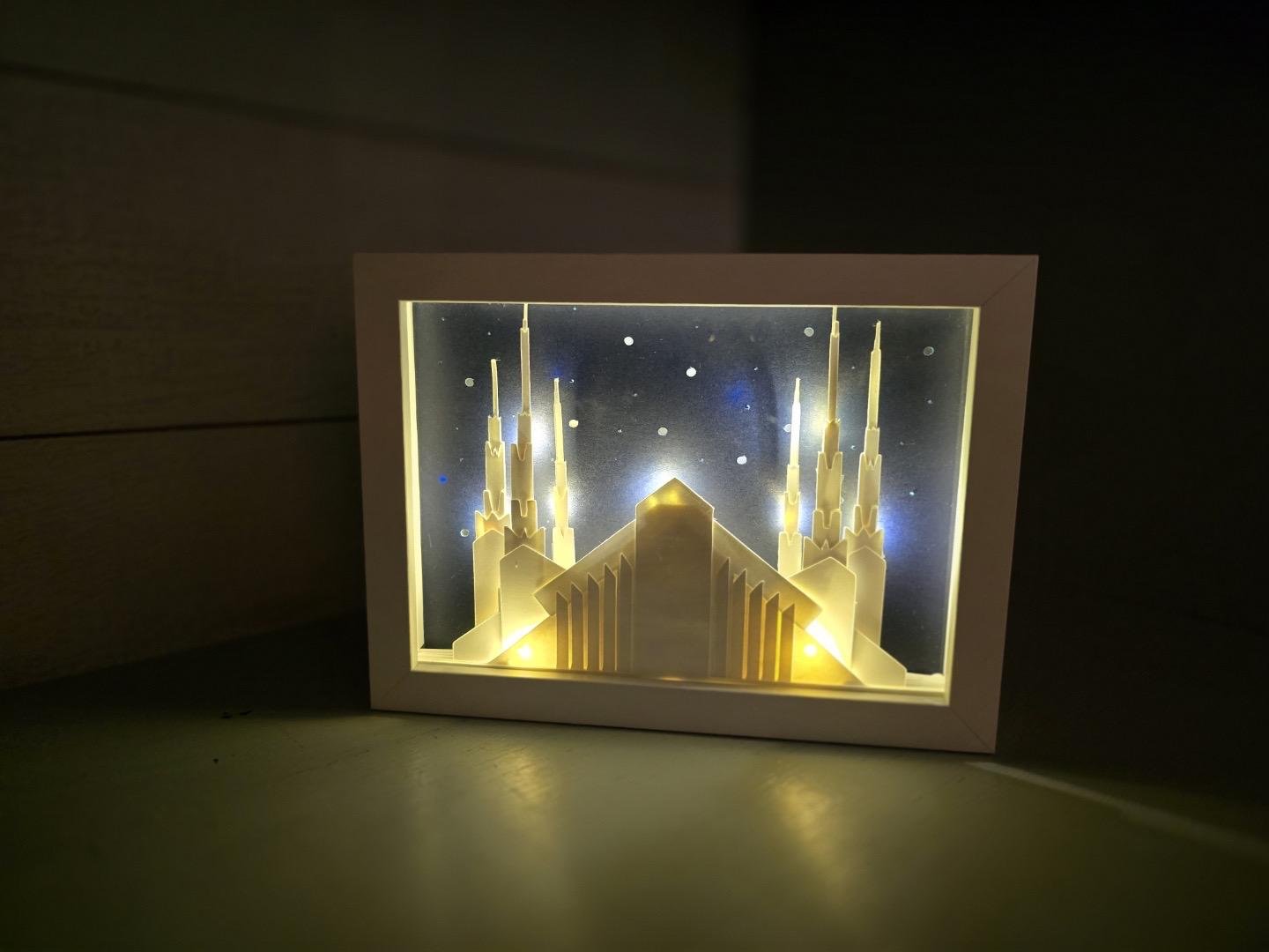 Las Vegas Temple Shadowbox Light | the Church of Jesus Christ of Latter ...
