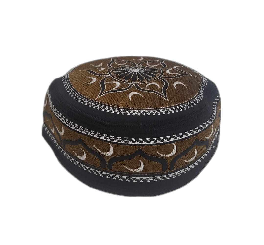 Men's Embroidery Islamic Prayer Kufi/cap- (size-60cm)-collection-1 - Etsy
