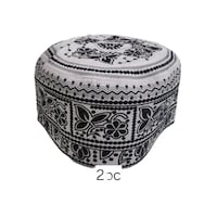 Omani Kufi Koofi Hat Topi Embroidery Handmade Cap Islamic Muslim Size ...