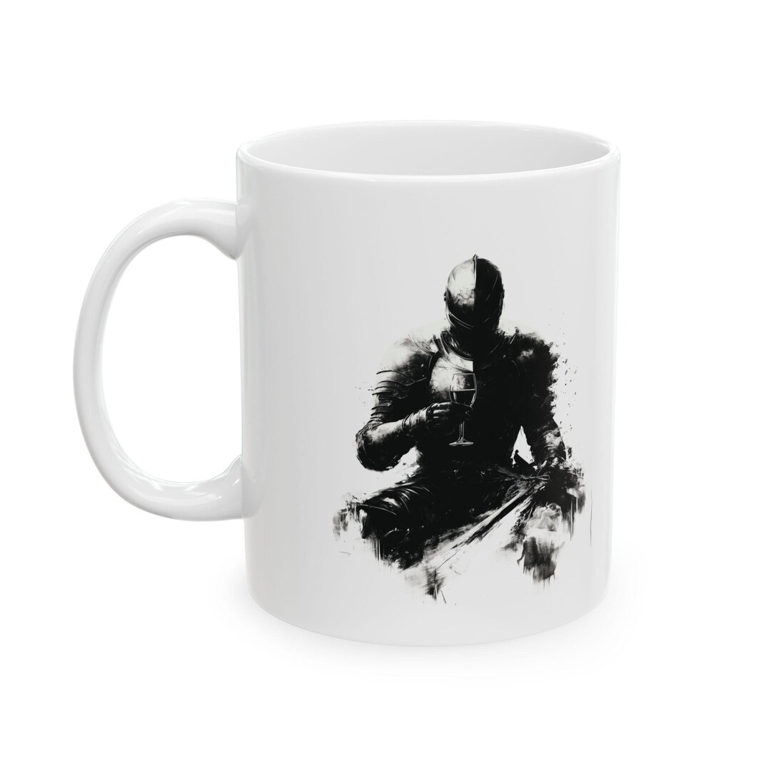 Knight Drinking Ceramic Mug – Medieval Warrior Cup - Etsy