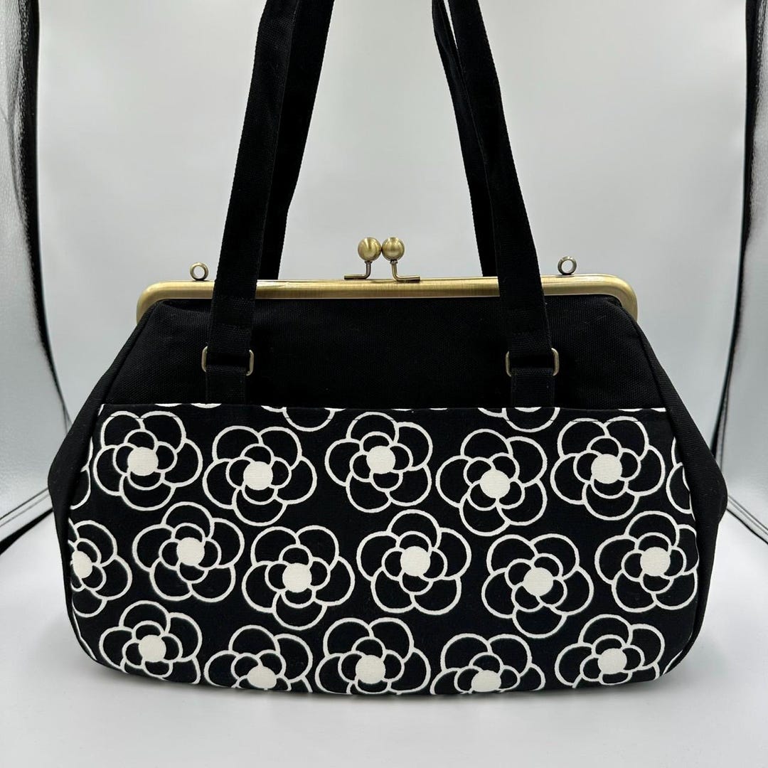 Metal Frame Bag - Little Handbag / Japanese Fabric / Kisslock Purse ...
