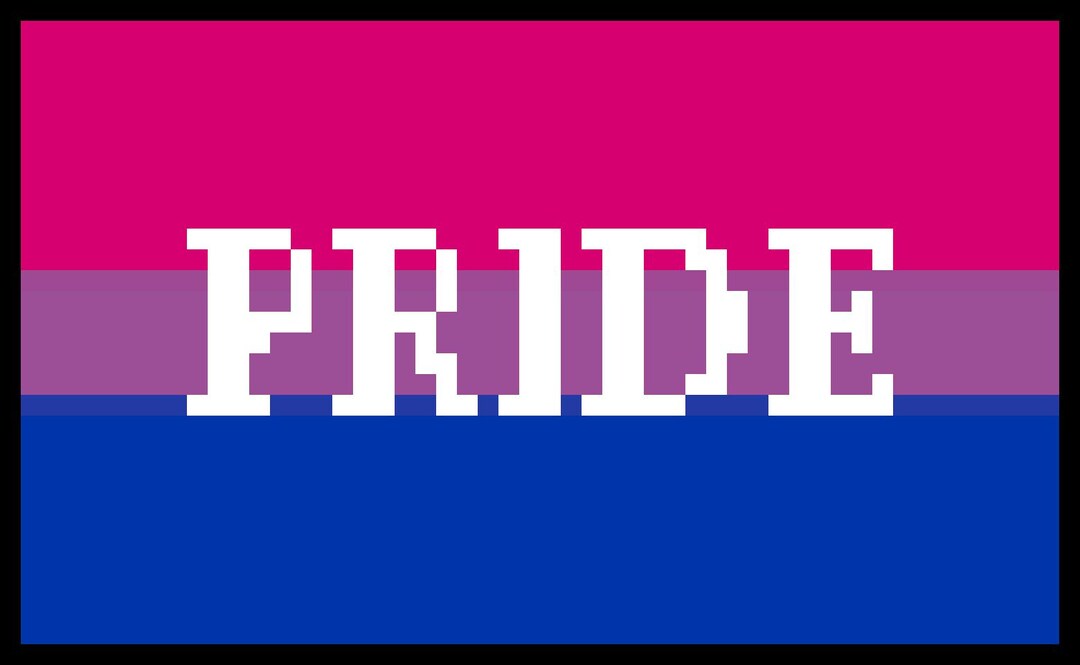 Bisexual Pride Flag Crochet Grid Pattern - Etsy
