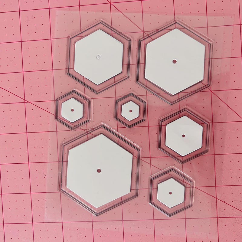 Hexagon Stamp - Etsy