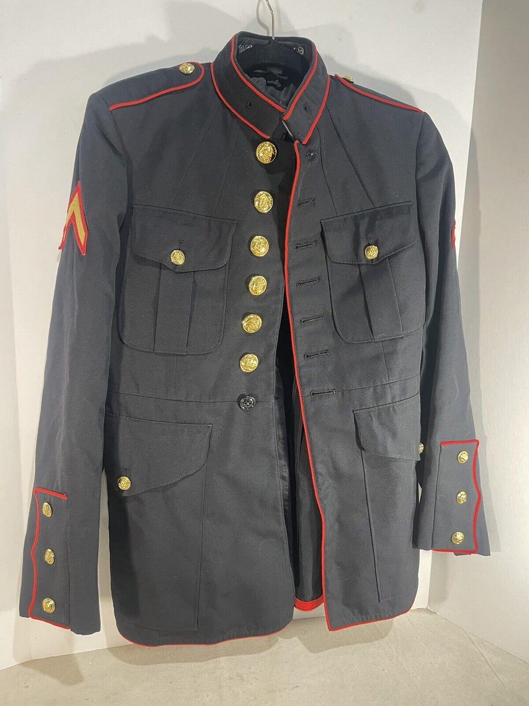 US Marines USMC Enlisted Dress Blue Male Jacket Coat Size 36S - Etsy
