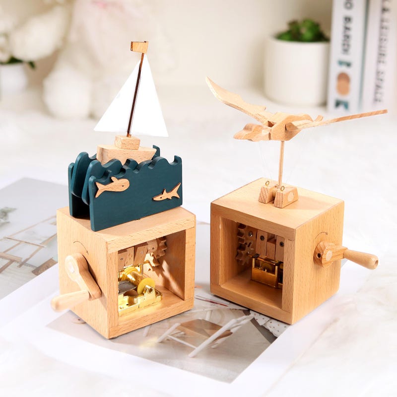 Hand Crank Music Box - Etsy