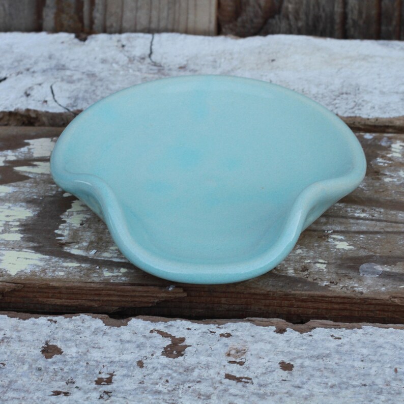 Light Blue Ceramic Spoon Rest Made to Order - Etsy