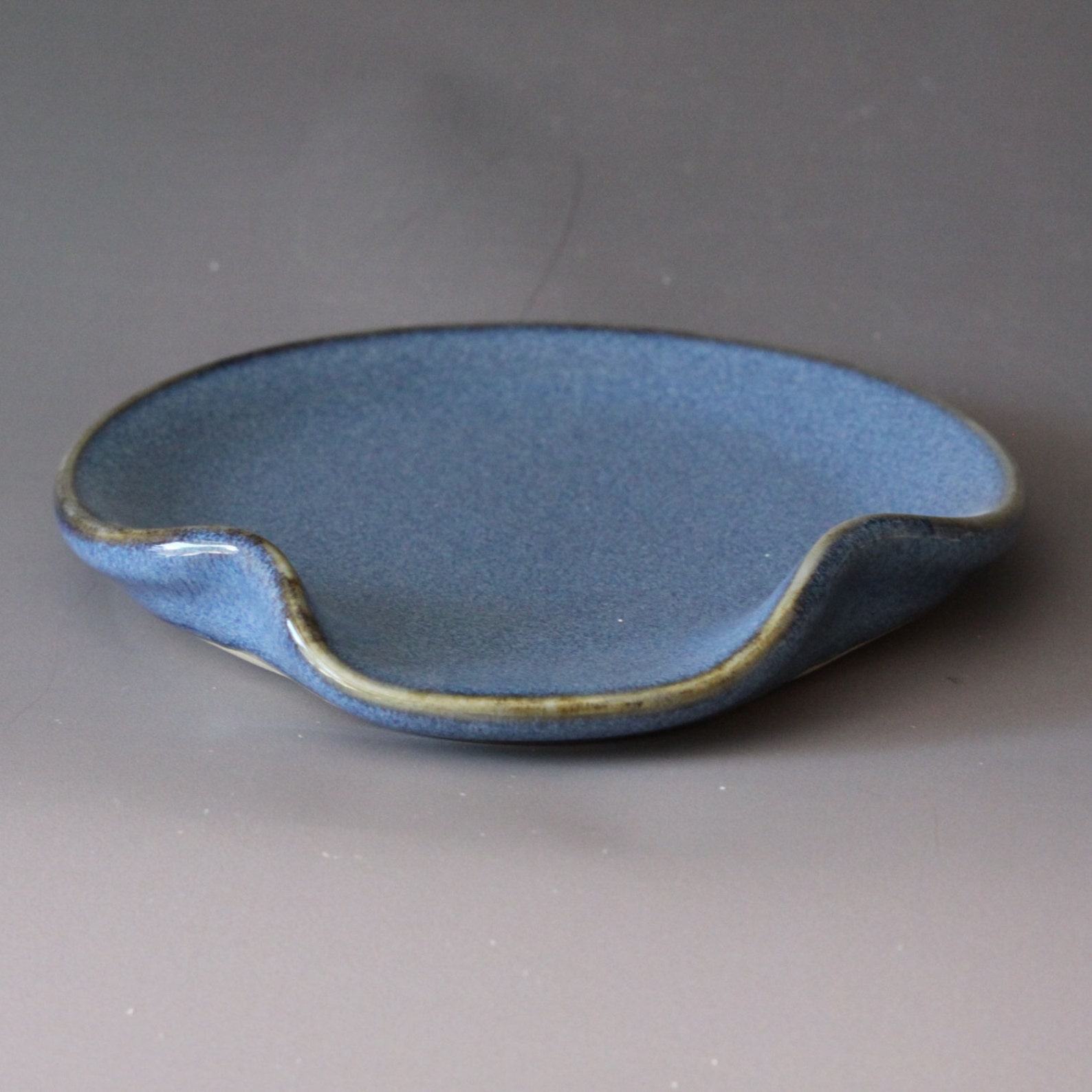 Sky Blue Ceramic Spoon Rest Made to Order | Etsy