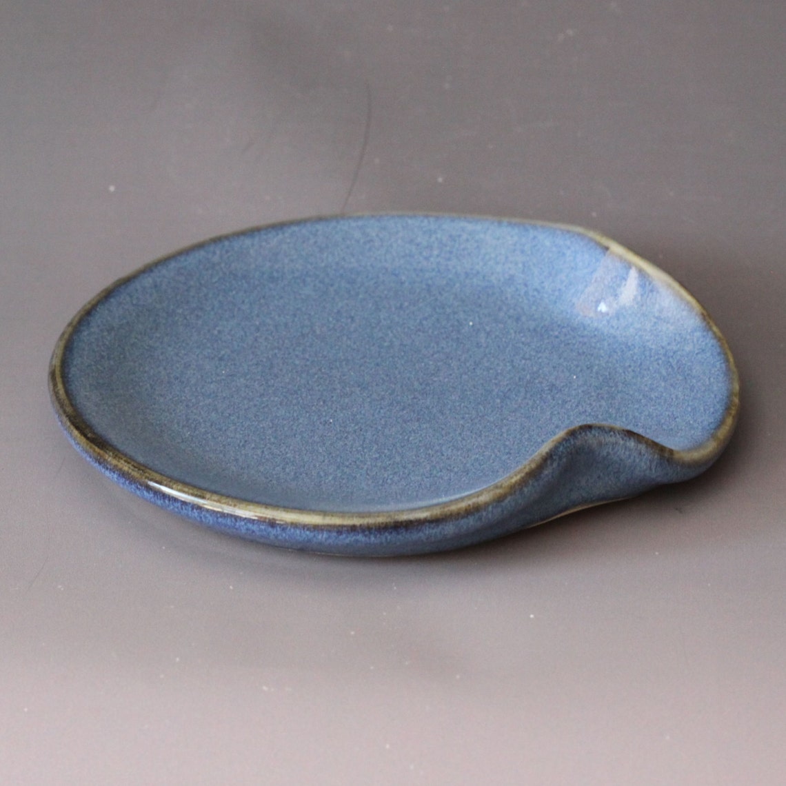 Sky Blue Ceramic Spoon Rest Made to Order | Etsy