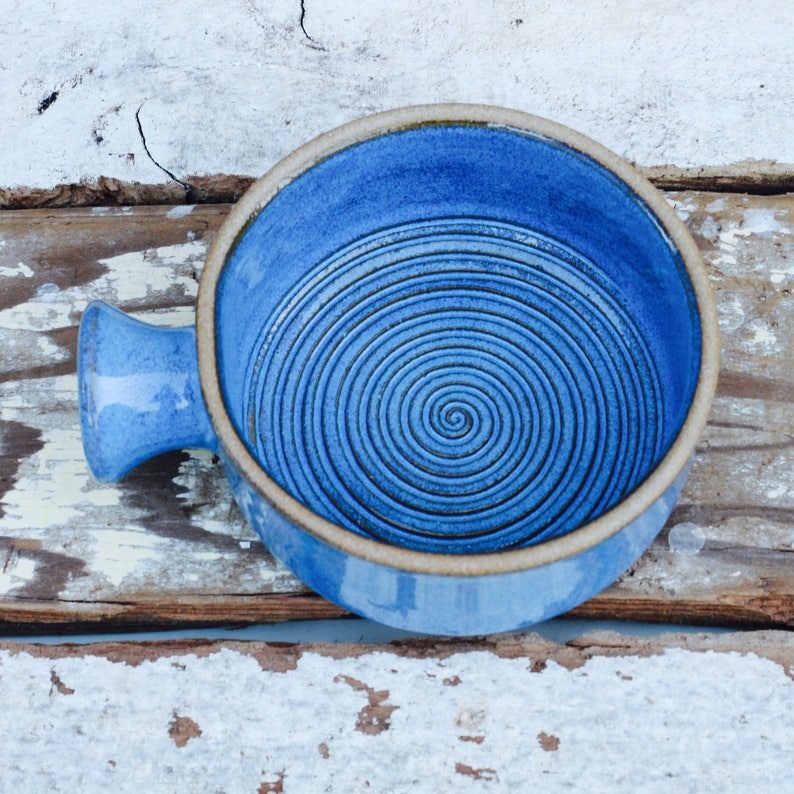 Ceramic Shaving Mug / Ridges for a Good Lather / Comfortable - Etsy