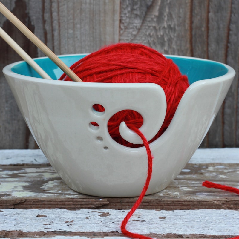 Ceramic Yarn Bowl - Etsy