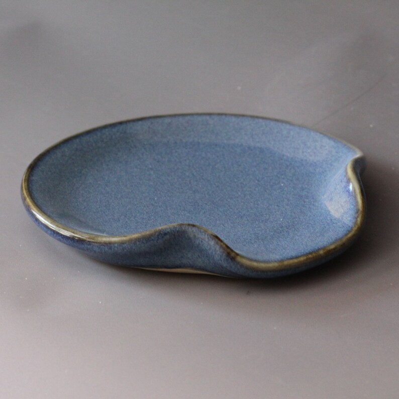 Sky Blue Ceramic Spoon Rest Made to Order | Etsy