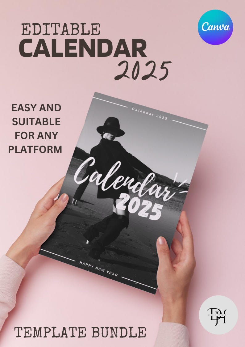 Editable 2025 Calendar Template Bundle | the Ultimate Tool for ...