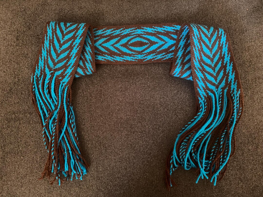 Native American Fingerwoven Sash/scarf. - Etsy