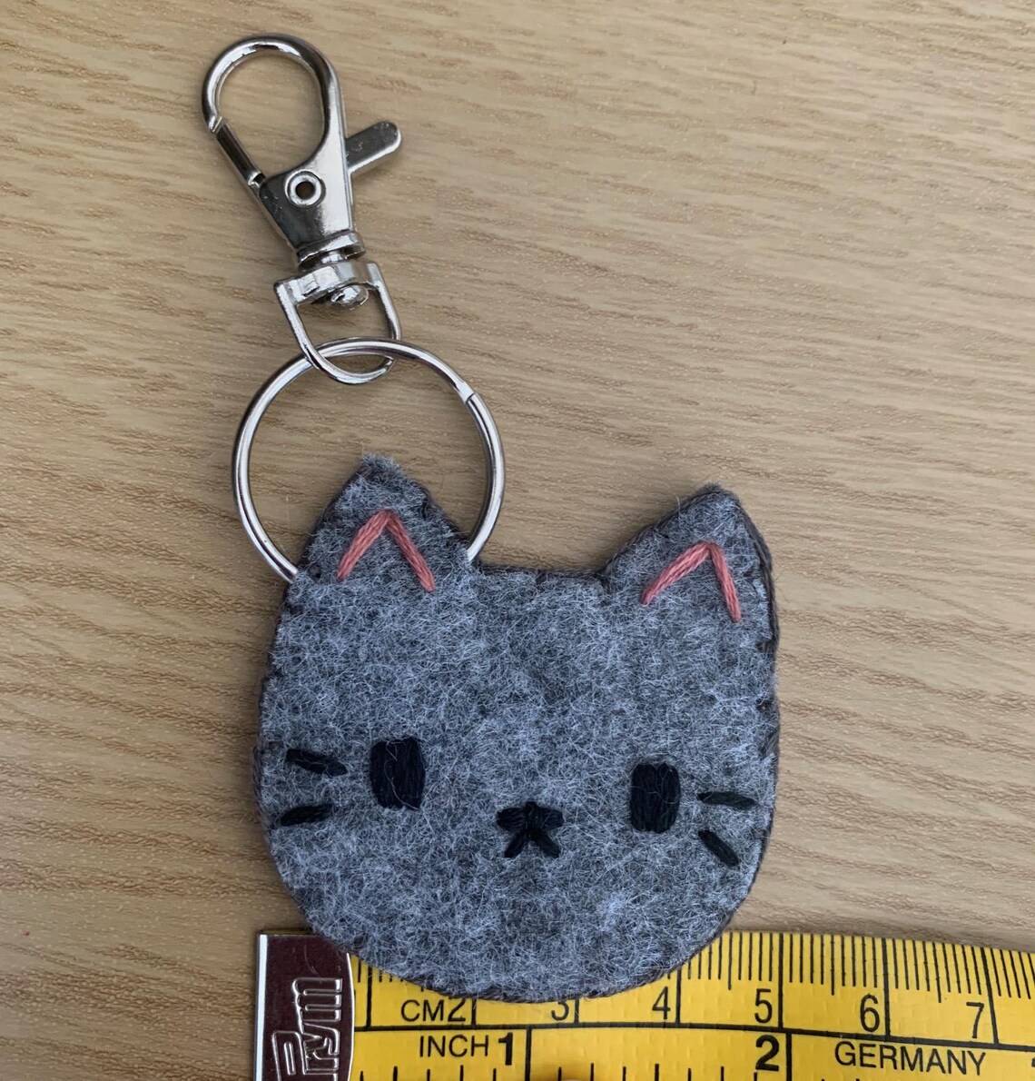 Handmade Felt Cat Keyrings Gift for Cat Lovers #keyring #catkeyring # ...