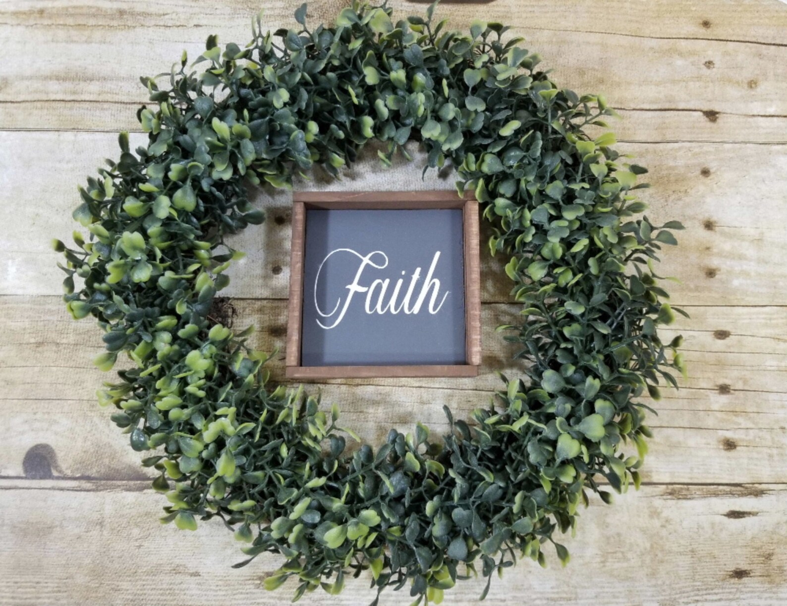 Faith Sign Farmhouse Mini Wood Signs Tiered Tray Rustic | Etsy