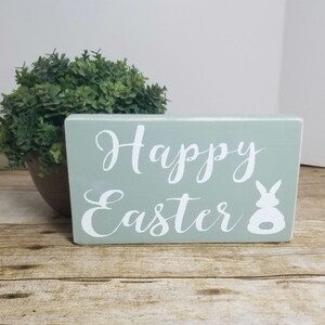 Happy Easter Framed Sign Farmhouse Mini Wood Signs Tiered Tray Rustic ...