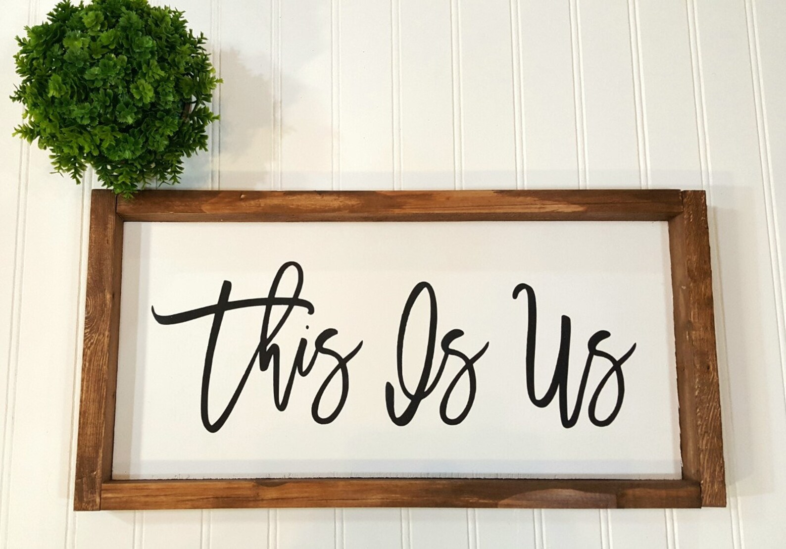 This is Us Framed Farmhouse Wood Sign. Farmhouse Home Decor | Etsy