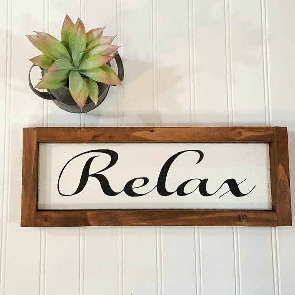 Relax Signs - Etsy