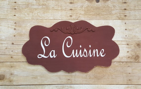 La Cuisine Wood Sign Kitchen Wood Sign Shabby Cottage Wood | Etsy