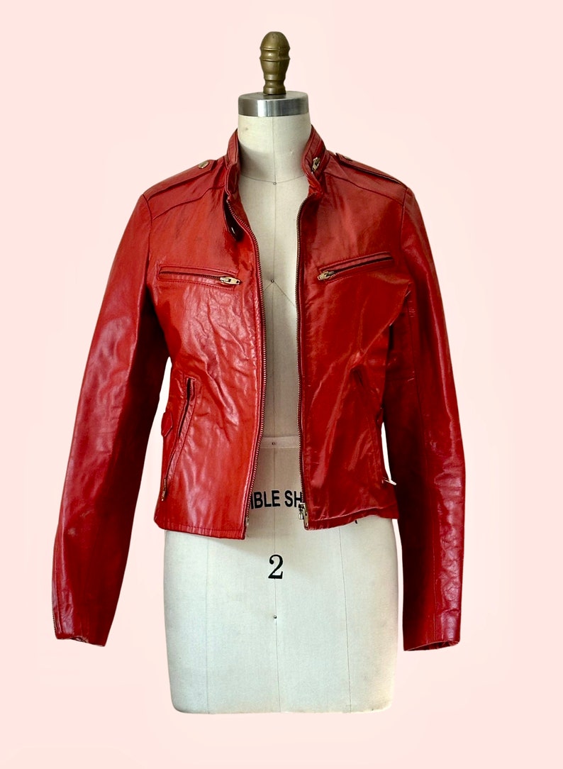 Rock N Roll Punk Rock Fire Engine Red Jacket 1980s Jacket Michael ...
