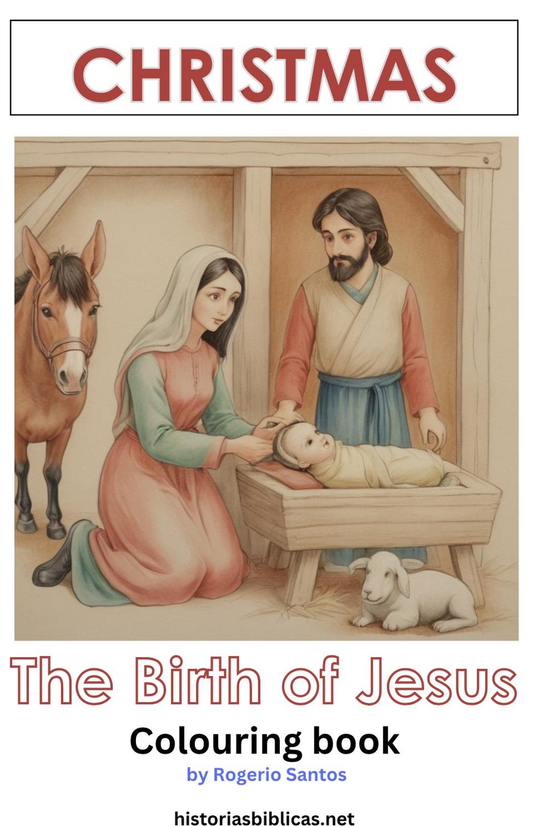 Nativity Story Coloring Book – A Beautiful Journey Through the Birth of ...