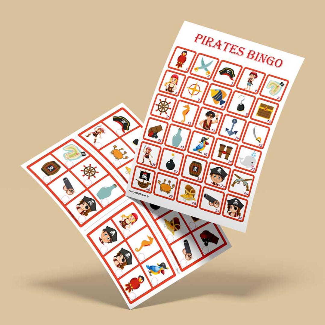 Pirate Bingo Game: A Fun Activity for Kids - Etsy