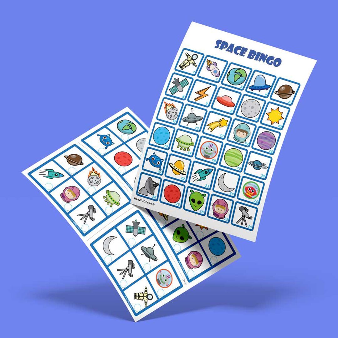 Space Bingo Game: A Fun Activity for Kids - Etsy