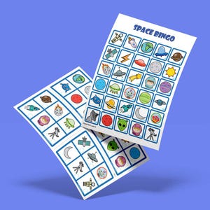 Space Bingo Game: A Fun Activity for Kids - Etsy