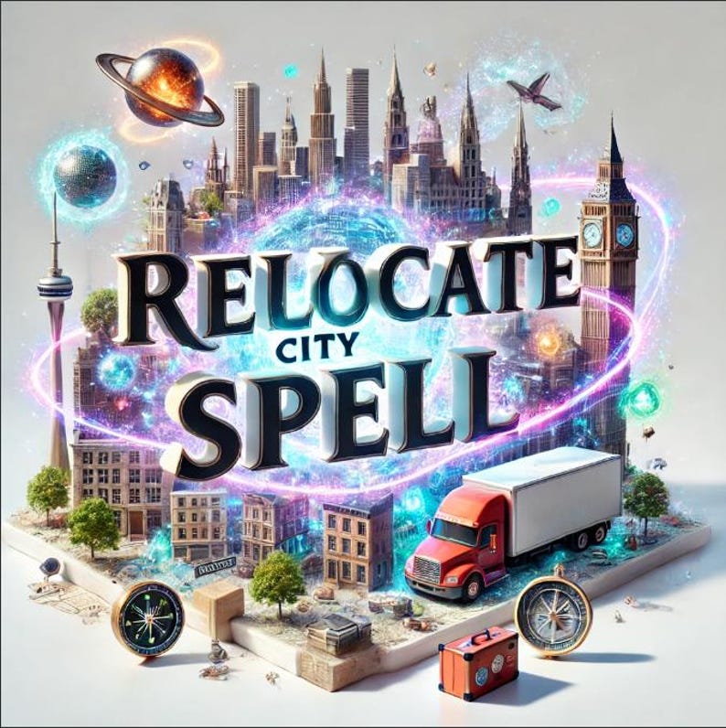RELOCATE CITY SPELL A New City Could Mean a Fresh New Start for You - Etsy