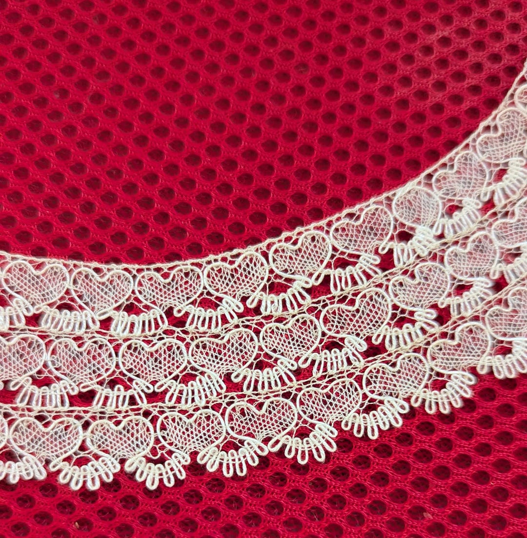 Vintage Danish Lace Collar With Heart Motifs in Original Box 1930's - Etsy