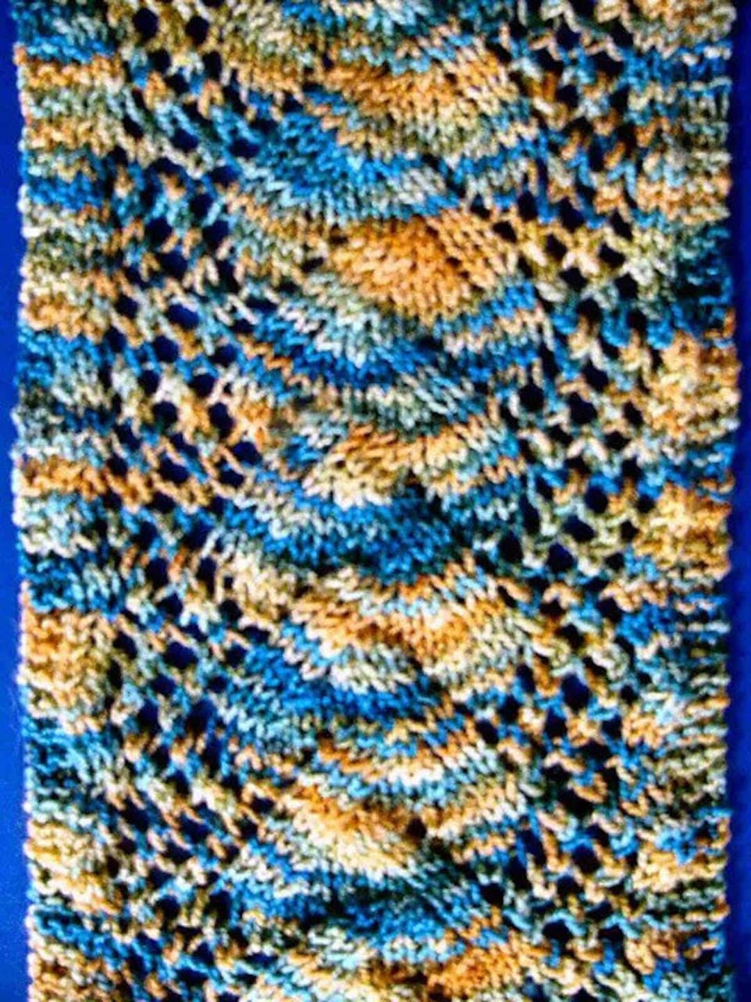 Scarf Knitting Pattern Vine Stripe Design PDF Based on Victorian Lace ...