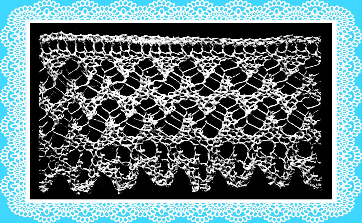 Knitted Lace Edgings Needlecraft Series 3 Set 2 Vintage Knitting ...