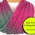 Lace Collar or Scarf Knitting Pattern Candy Apple Red Design PDF Easy ...