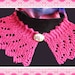 Lace Collar Knitting Pattern Raspberry Ripple Design Downloadable PDF ...