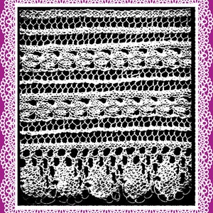 Knitted Lace Edgings Needlecraft Series 3 Set 4 Vintage Knitting ...
