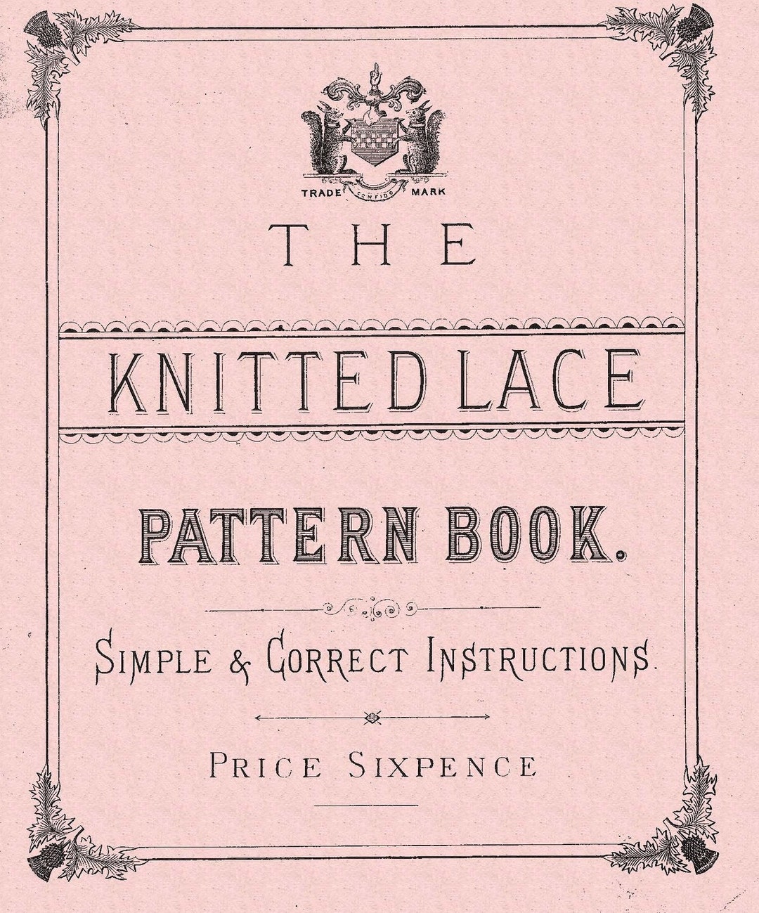 Knitted Lace Patterns the Knitted Lace Pattern Book. C & W Thomson ...