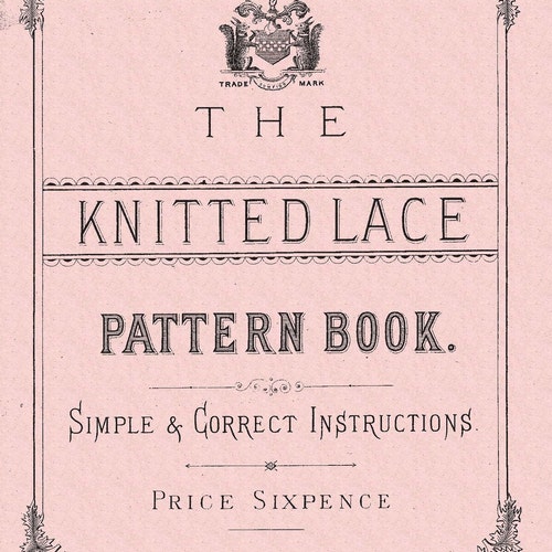 Knitted Lace Patterns the Knitted Lace Pattern Book. C & W - Etsy
