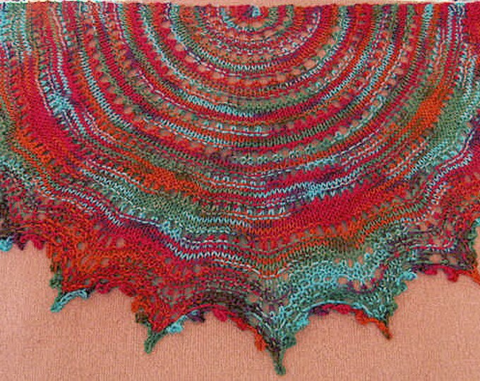 Knitted Lace Scarf Four Patterns in One Easy to Knit One Row Lace ...