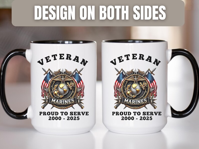 Custom Veteran Coffee Mug, U.S. Military Hero Cup, Army Marine Navy Air ...