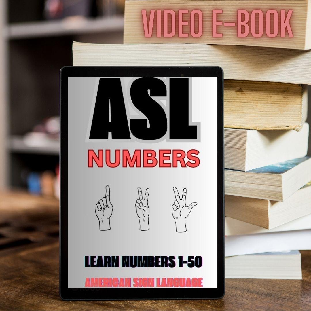 ASL Numbers 1-50: Learn American Sign Language Counting With Ease - Etsy